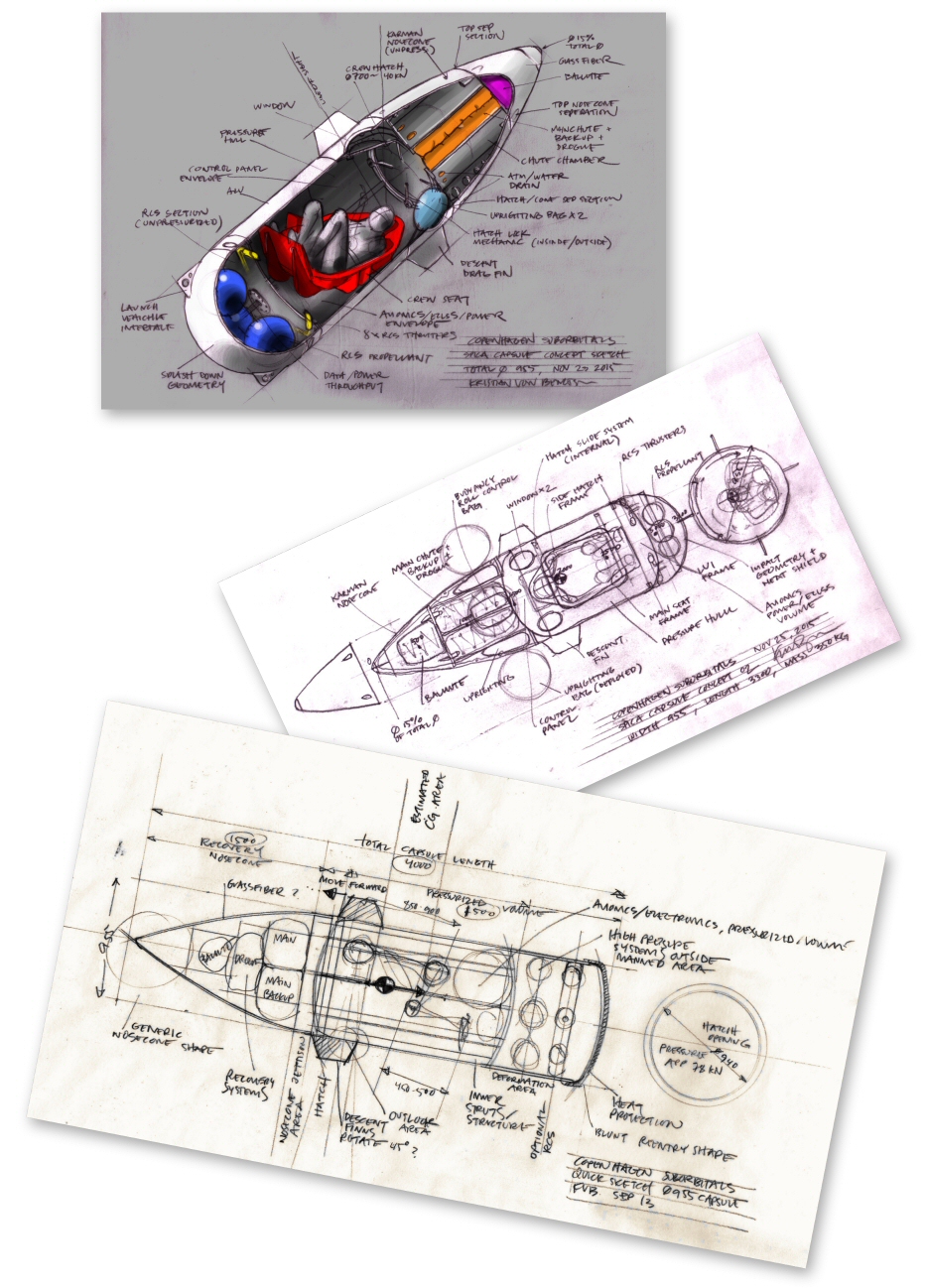 Enclosure for the astronaut – Copenhagen Suborbitals
